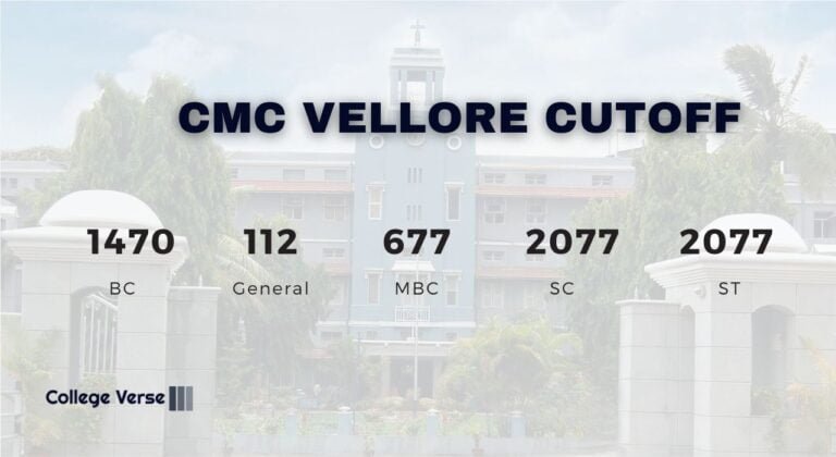 CMC Vellore: Admission, Courses, Ranking, Fees, Cutoff 2024